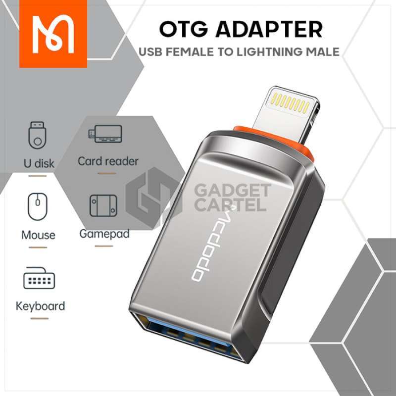 Promo Mcdodo Ot-8600 Otg iPhone iPad Usb Female To Lightning Male ...