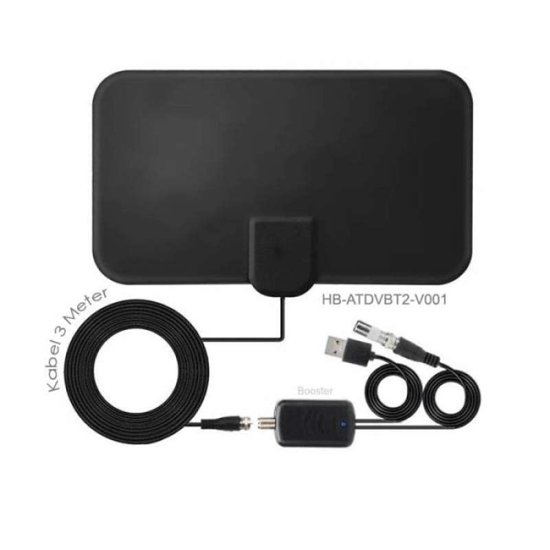 Jual Antena Tv Digital With Amplifier Booster Taffware N0012 - Antena ...