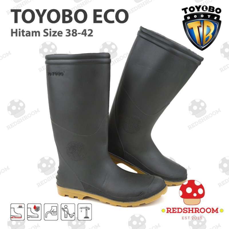 Jual Sepatu Boot Tinggi Toyobo Eco Hitam Proyek Lentur Lokal - 42 Di ...