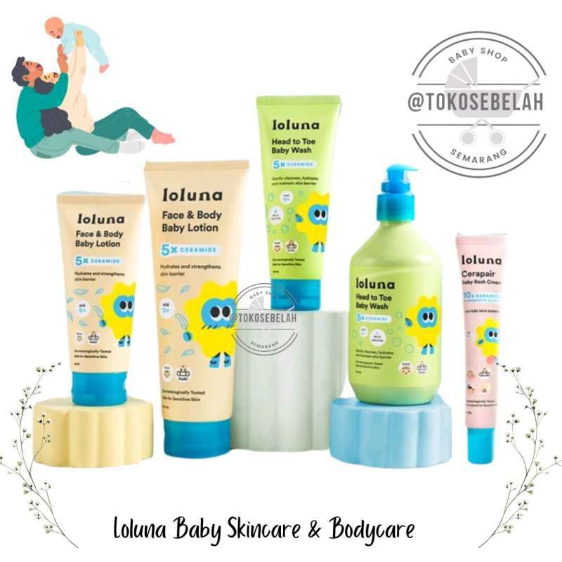 Promo Loluna Baby Skincare Bodycare Baby Rash Cream Head To Toe Baby ...
