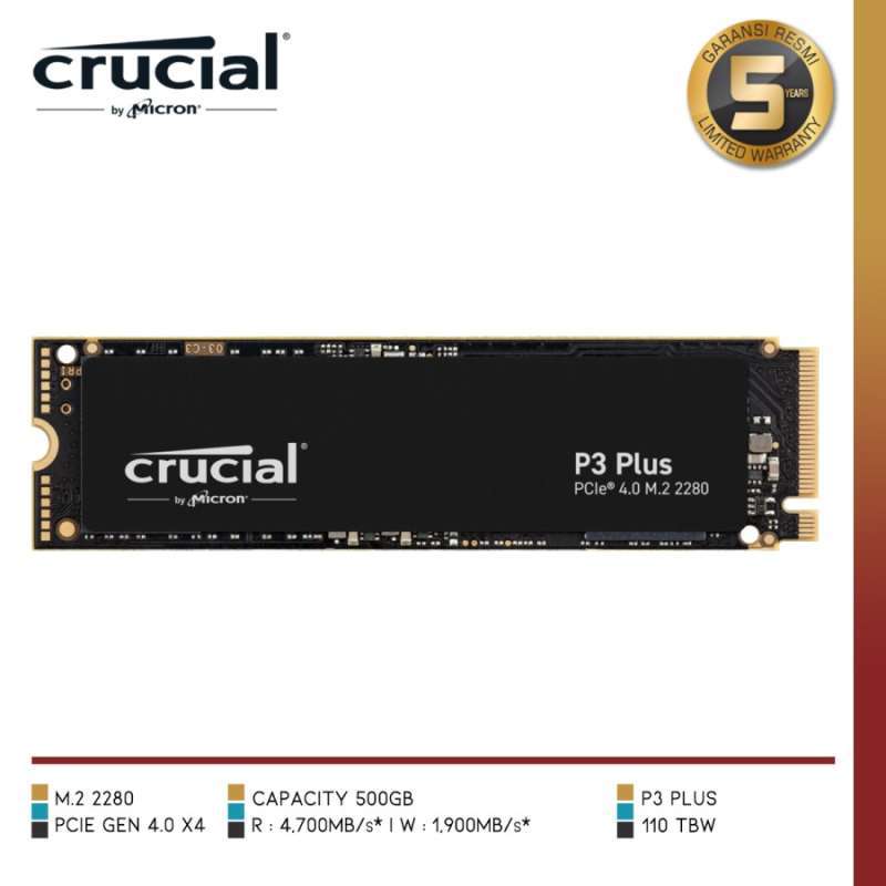 Jual Crucial P3 Plus | Pcie Gen4 X4 M.2 2280 Solid State Drive Di ...