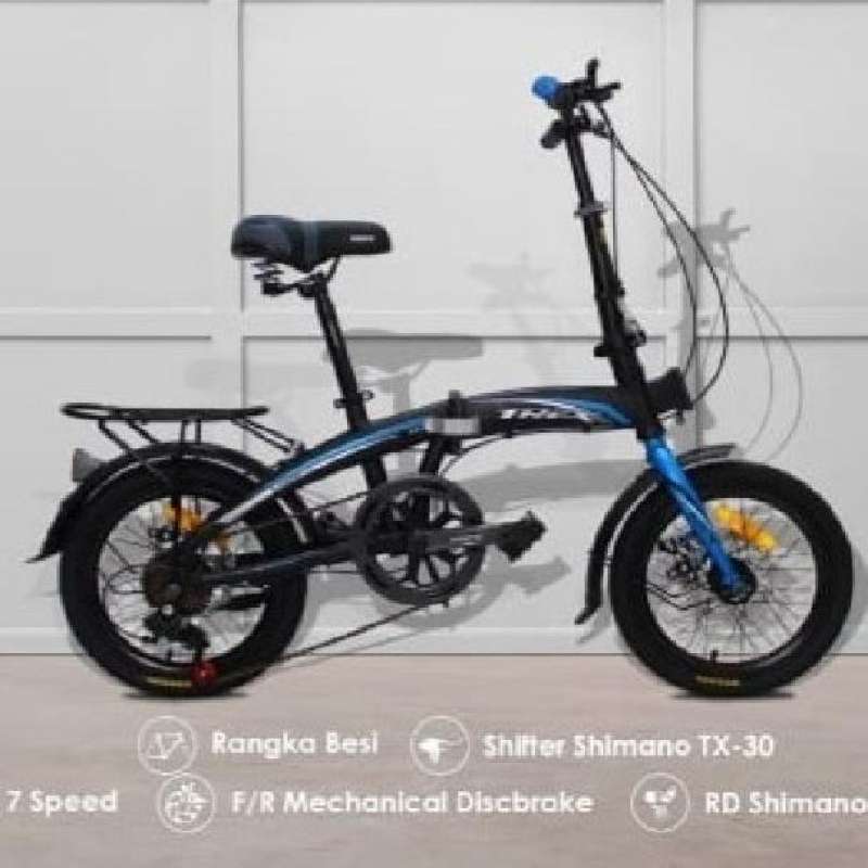Jual Sepeda Lipat 16 Trex Xt 7 Db Boncengan Di Seller Kurnia Bike Tuban - Ronggomulyo, Kab ...