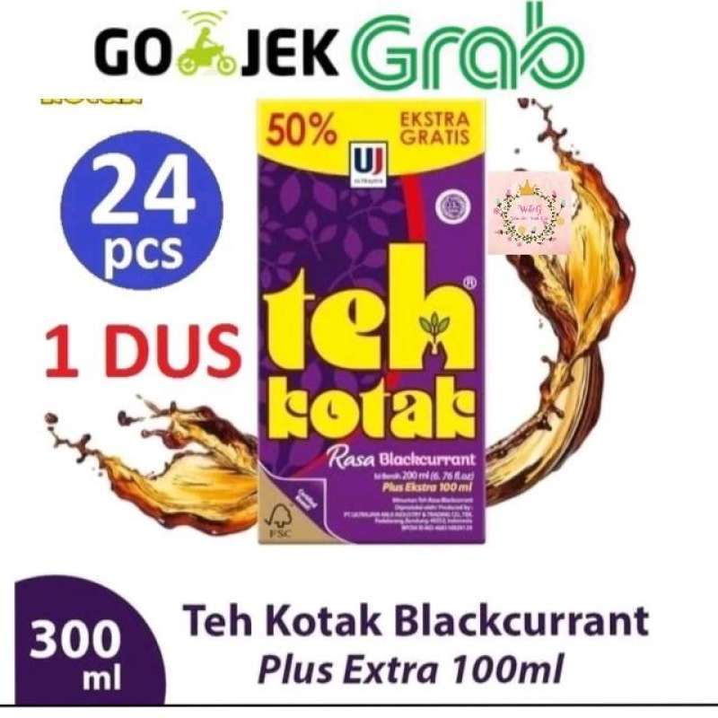Jual Teh Kotak Ultra Rasa Blackcurrant 300ml | Teh Kotak Rasa Anggur ...