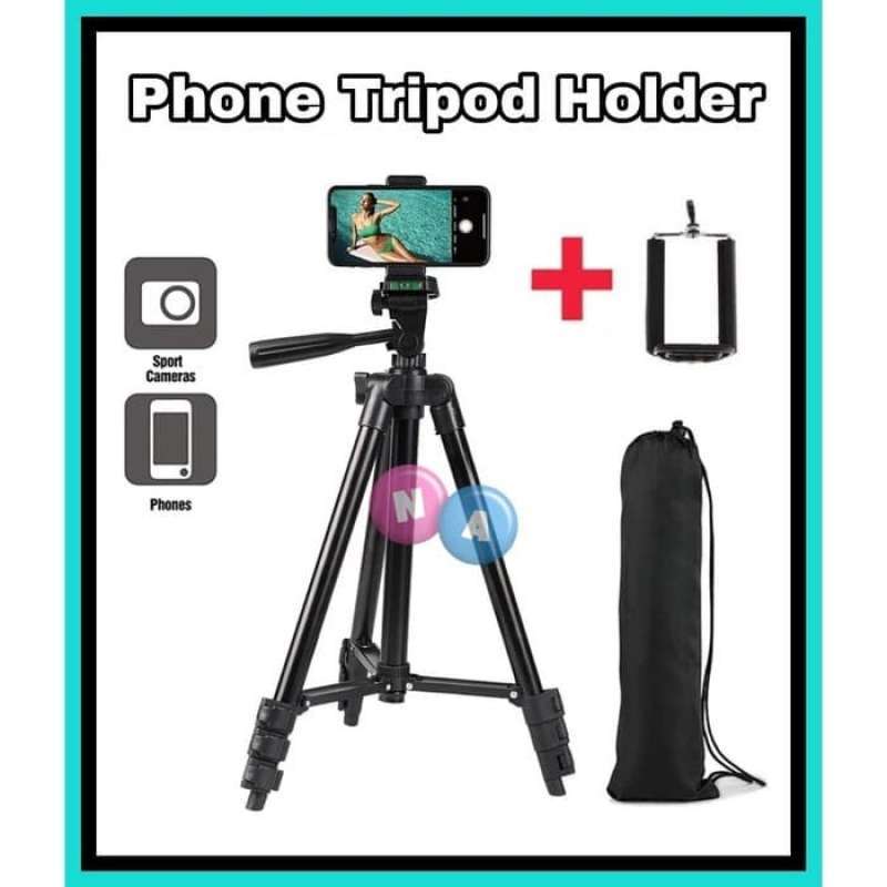 Promo Ns - Tripod Hp - Smartphone Tripod Holder 1 Meter Aluminium Hitam ...