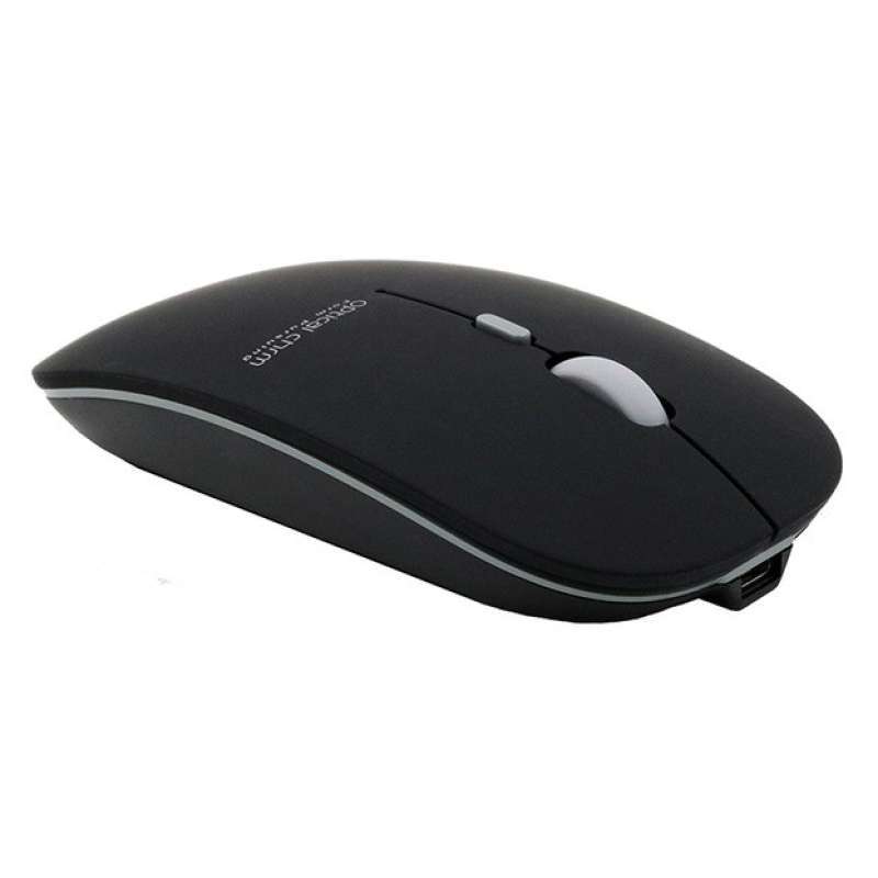 Promo Mouse Super Slim Silent Wireless Mouse 2.4ghz N5 Matte Black ...