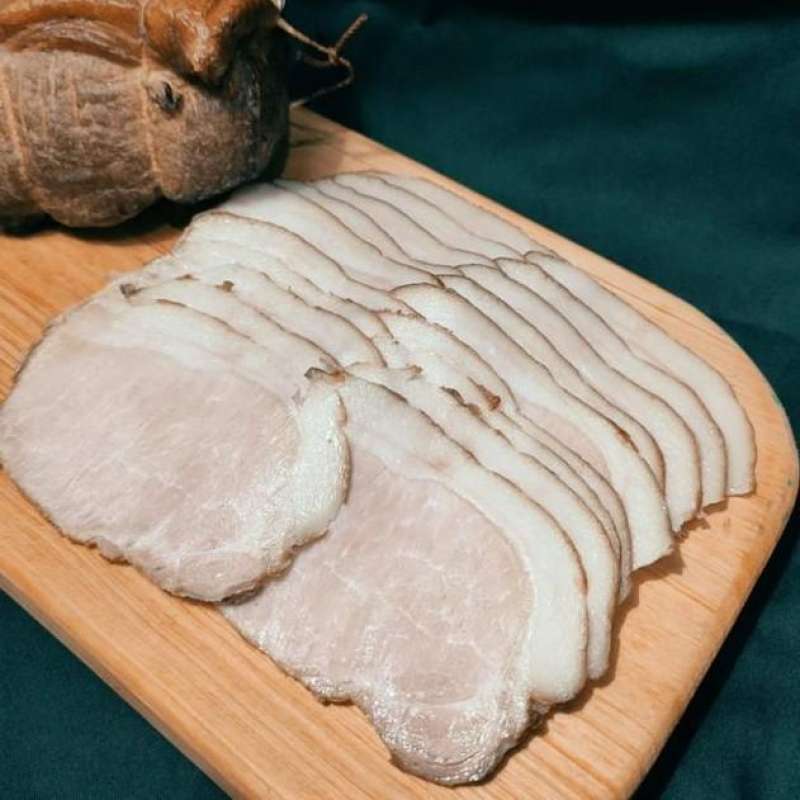 Jual Smoked Pork Loin / Daging Babi Karbonat (punggung) Asap (sliced ...