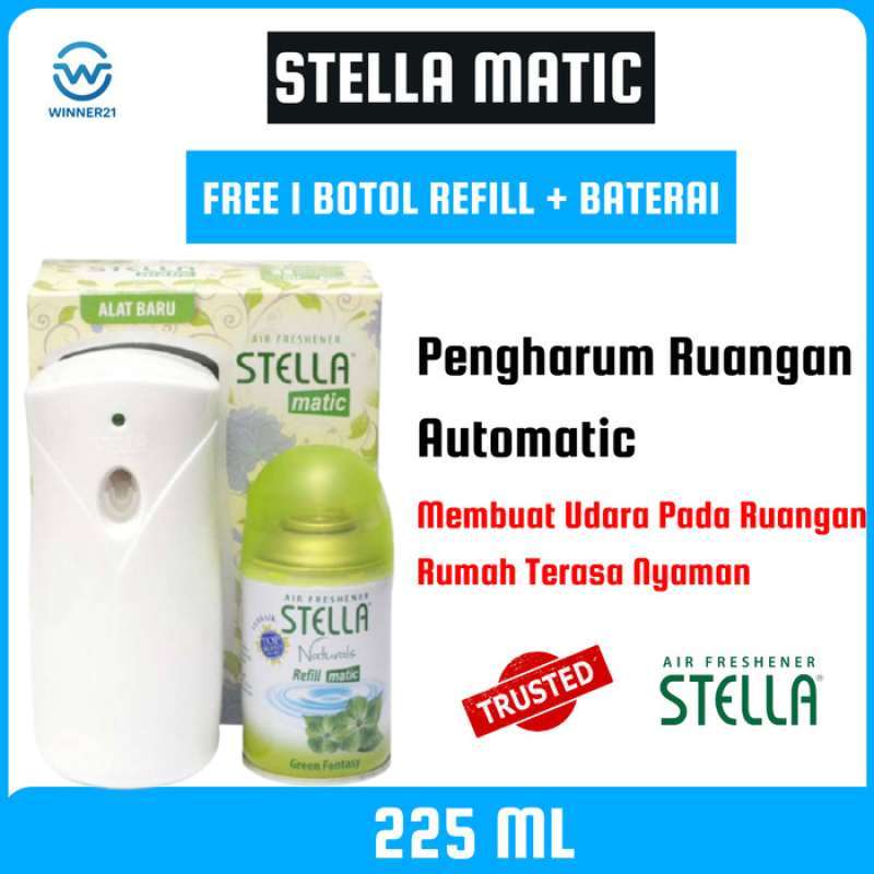 Promo Stella Matic Box Set Air Freshener(alat + Refill 225 Ml +baterai ...