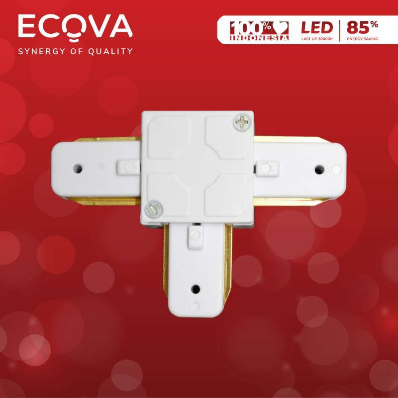 Jual Ecova - Sambungan Konektor Rel Track Light Led Lampu Sorot Tipe T ...