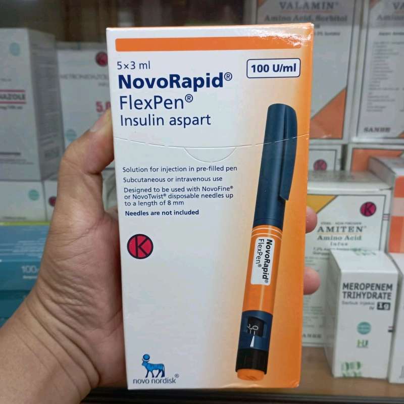 Jual Novorapid Flexpen Insulin / Box Isi 5 Pen Exp 2025 Di Seller Sehat ...