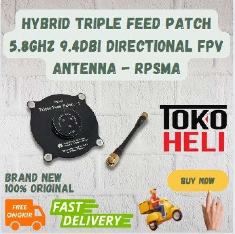 Promo Hybrid Triple Feed Patch 5.8ghz 9.4dbi Directional Fpv Antenna - Rpsma Diskon 23% Di ...