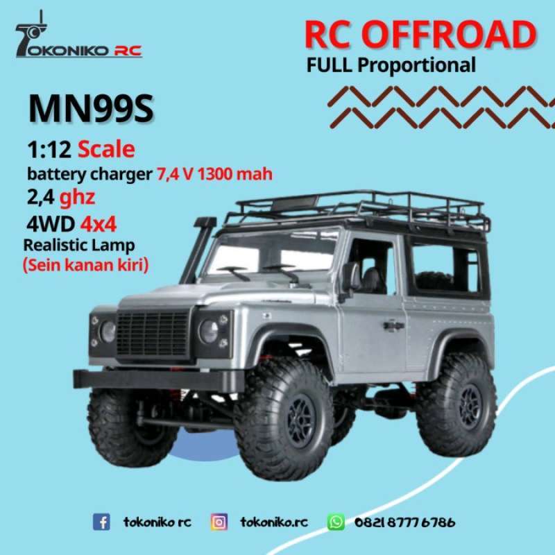 Promo Mobil Remote Rc Offroad Mn 99s Full Propo Rtr Diskon 23% Di ...