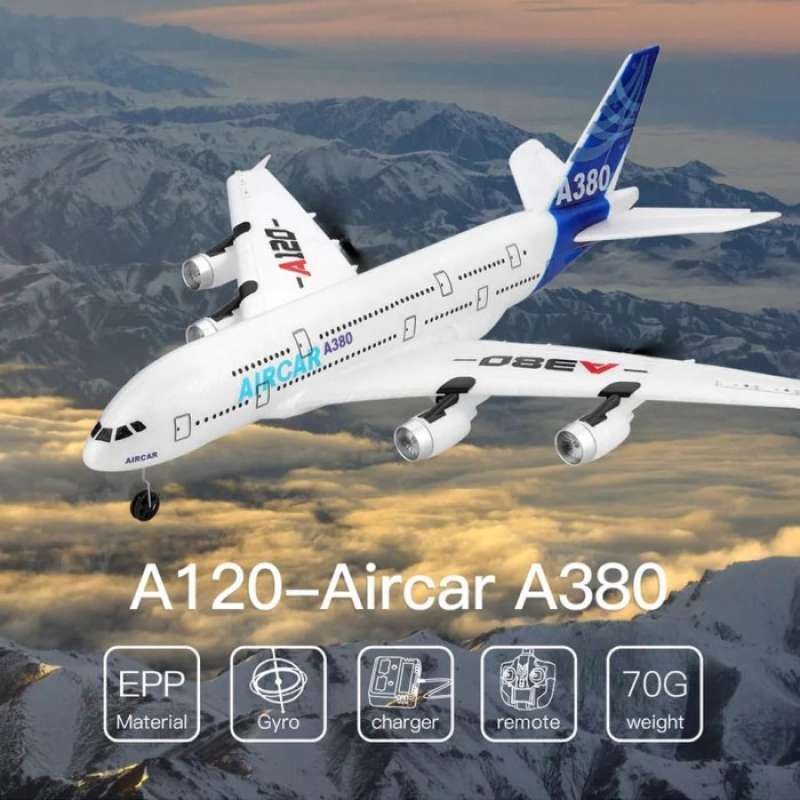 Promo Wl Xk A120 Rc Pesawat Terbang Airbus A380 3ch Rc Plane ...