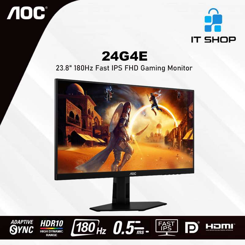 Jual Aoc 24g4e Fast Ips Fhd 0.5ms Adaptivesync Gaming Monitor 23.8 Inch ...
