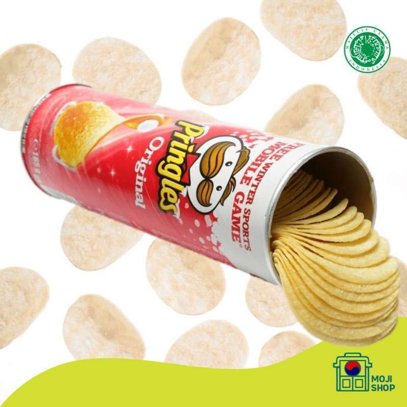 Jual Potato Chips Pringles 107gr Halal Makanan Ringan Keripik Kentang ...