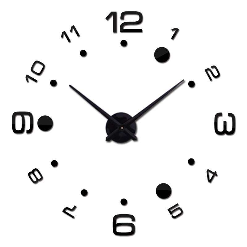 Promo Jam Dinding Besar / Giant Clock Model Arcylic 100cm Black Diskon ...
