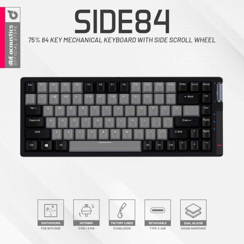 Promo Dbe Side84 Mechanical Keyboard 84 Keys South Facing 5 Pin Diskon ...