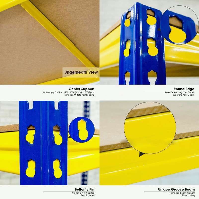 Promo Bantalan Beban 800kg Rak Besi Siku 5 Sus - 4l 180*40*150cm Diskon ...