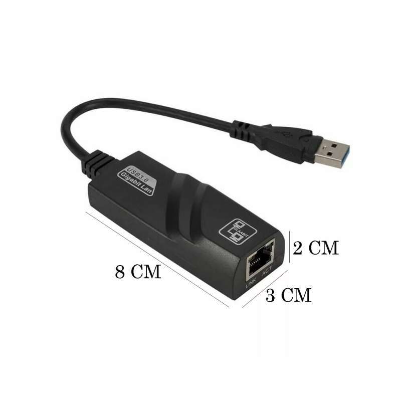 Jual Kabel Converter Adapter Usb 2.0/3.0 Male To Ethernet Lan Utp Rj45 ...