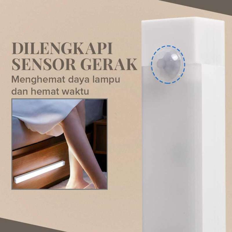Jual Cnp Lampu Tempel Lemari Mini Sensor Pir Cabinet Light Cool White ...