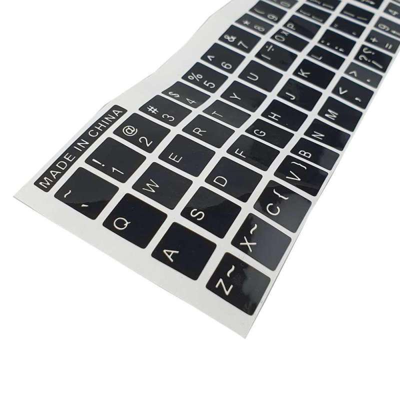Jual Stiker Keyboard English Layout Key Caps Sticker Qwerty Kiboard ...