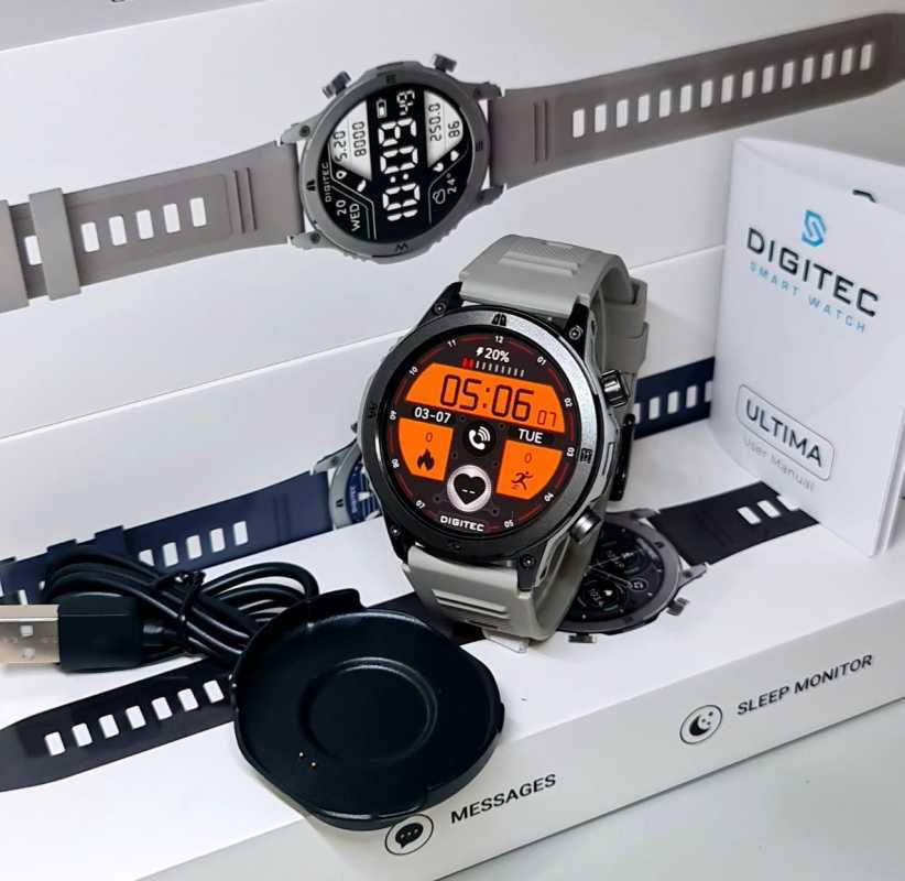 Promo Jam Tangan Pria Digitec Smartwatch Ultima Grey Original & Garansi ...