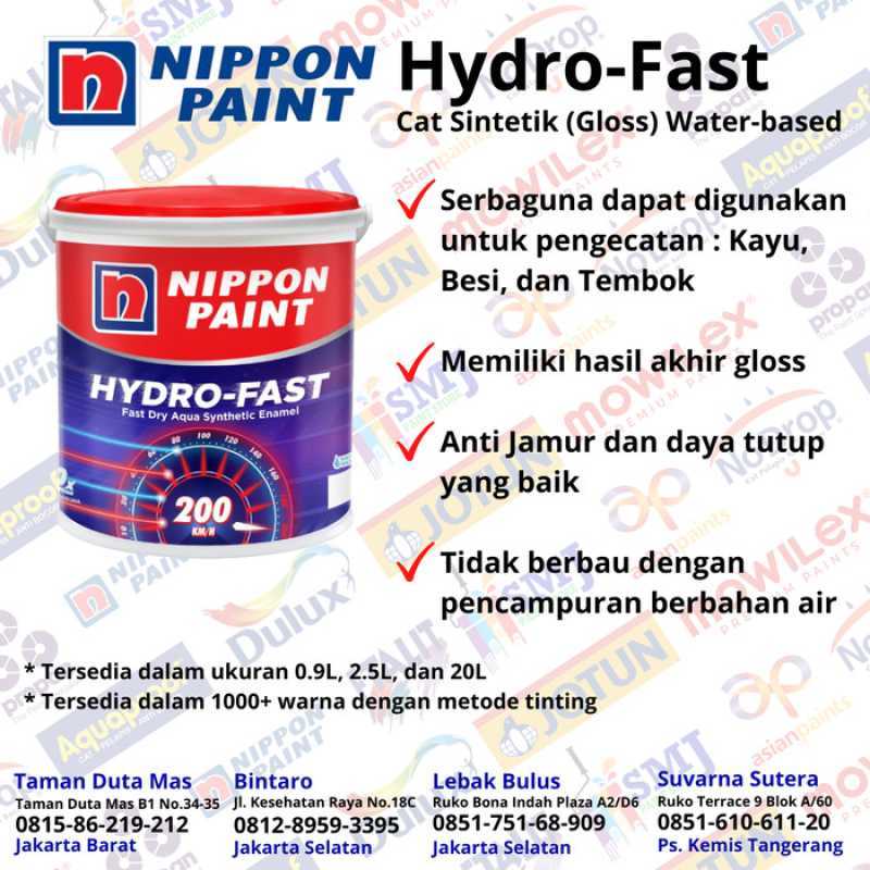 Promo Cat Minyak Besi Kayu Tembok Water Based Hydro Fast 2.5 Liter ...