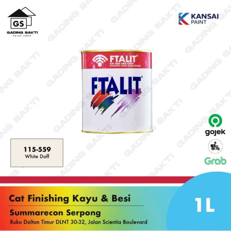 Promo Kansai Ftalit White Doff 559 Cat Kayu & Besi 1ltr Diskon 50% Di ...