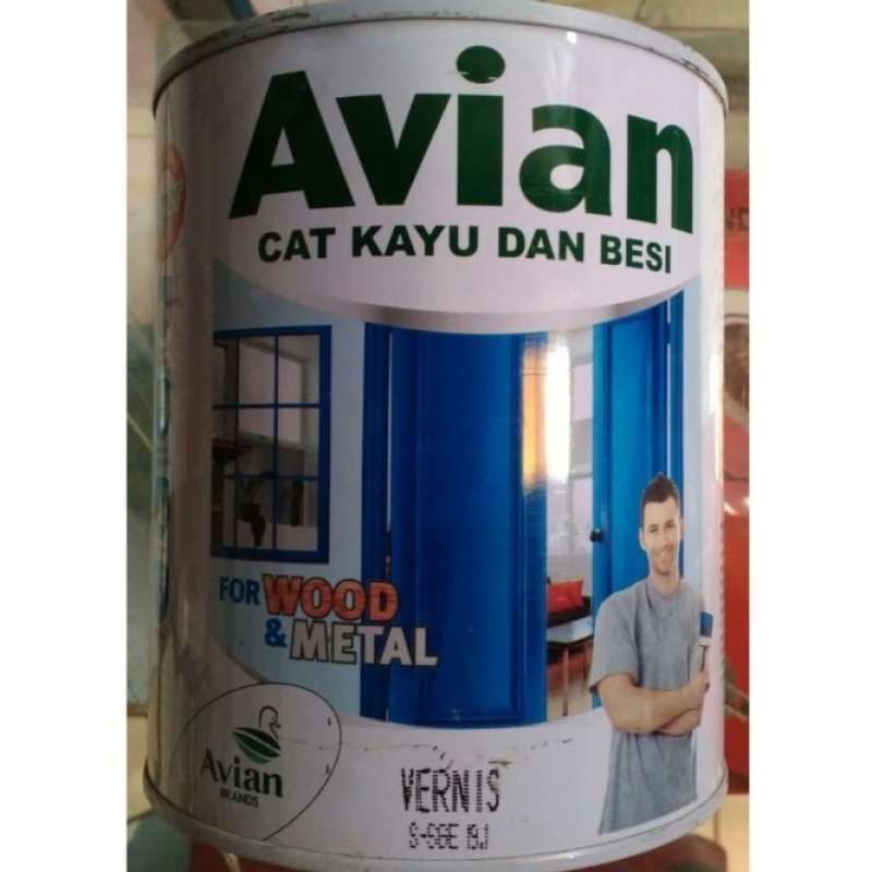 Promo Vernis Cat Kayu/besi Avian 1 Kg Cat Avian High Gloss Enamel ...