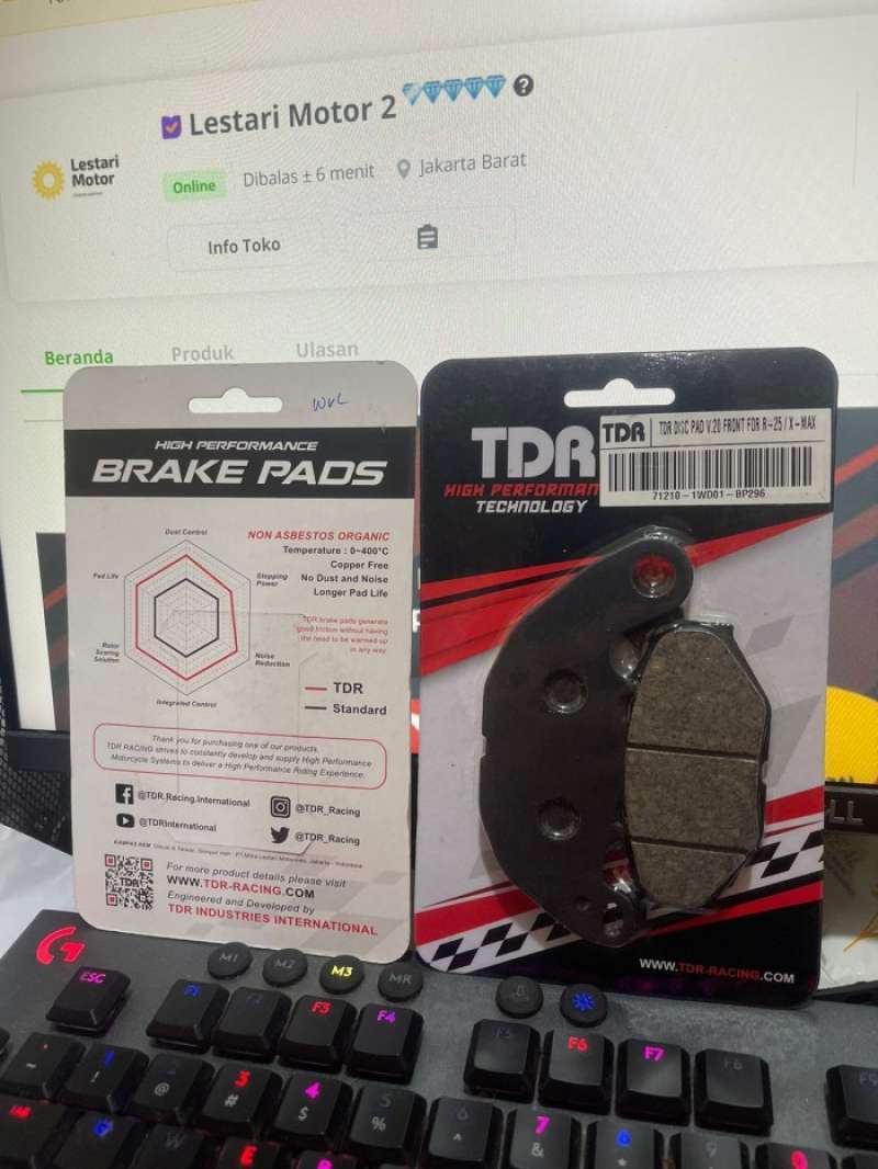 Promo Tdr Racing Dispad Kampas Rem Depan Xmax 250 Mt25 R25 Terbaru ...