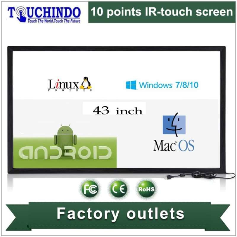 Promo Touchscreen Panel Overlay 43 Inch Multi Touch Touchindo Diskon 23% Di Seller Praptuma ...