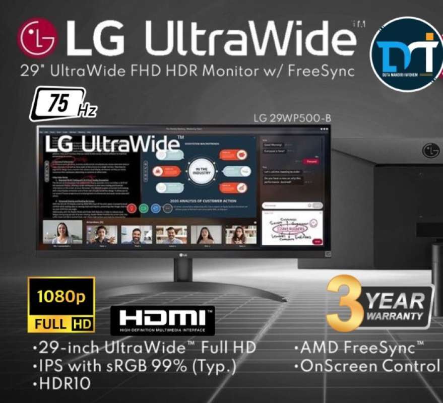 Promo 29wp500 B 29 Inch - Ultrawide Fhd Ips 2560x1080 Hdmi Hdr10 ...