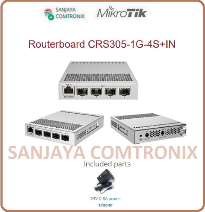 Promo Mikrotik Crs305-1g-4s+in Cloud Router Switch 1 Gigabit + 4 Sfp+ ...
