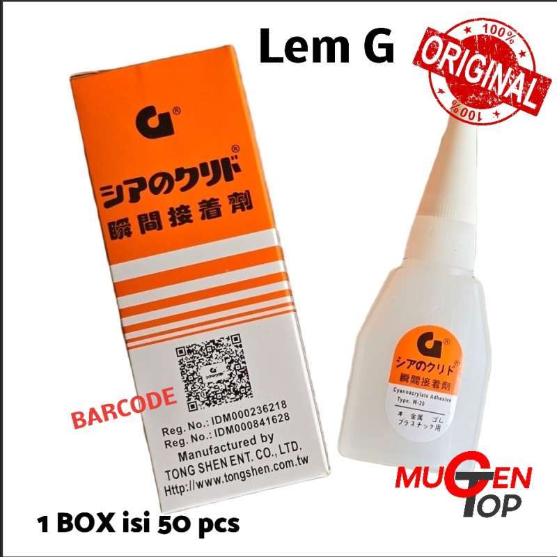 Jual Lem G Korea Super Original Barcode / Lem Korea G W-20 Asli (50 Pcs) Di Seller Pancagemah ...