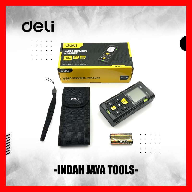 Jual Deli Dl4171 Meteran Laser Digital 100 M - Distance Measure 100m ...