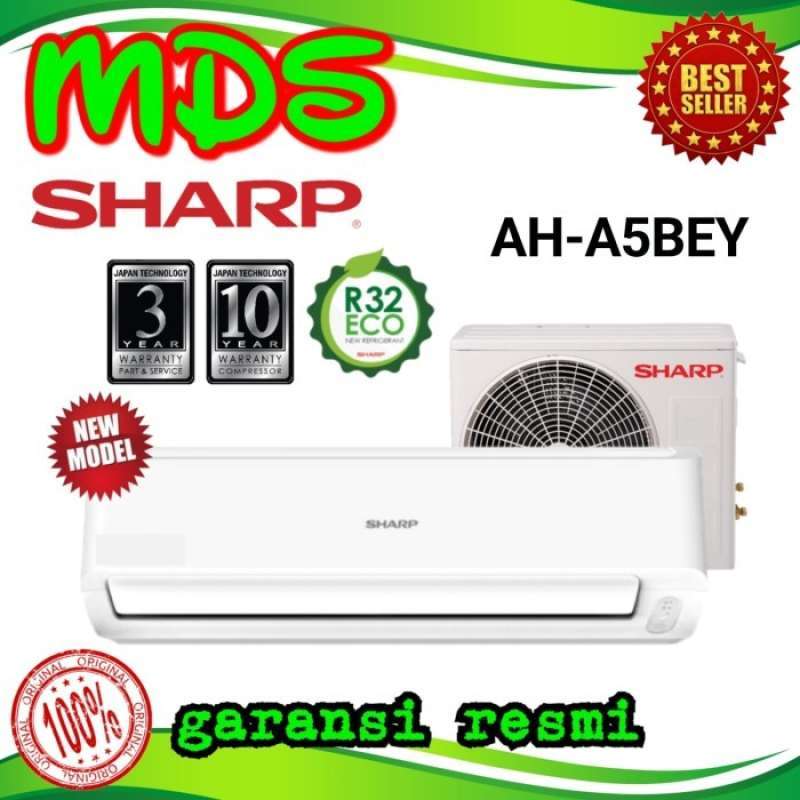 Promo Ac Sharp Ah - A5bey Ac 1/2pk R32 Garuda Series Harga +pasang Instalasi Diskon 33% Di ...