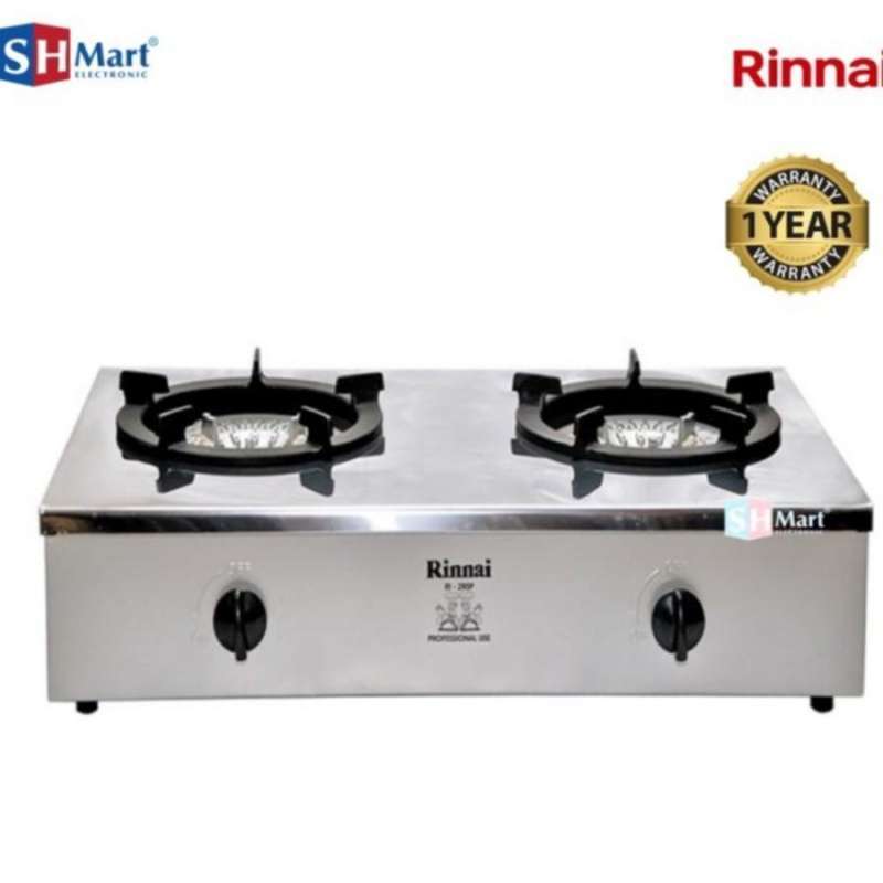 Jual Kompor Gas Rinnai Kaca 2 Mata Api Biru Komersial 2 Tungku Ri 2rsp ...