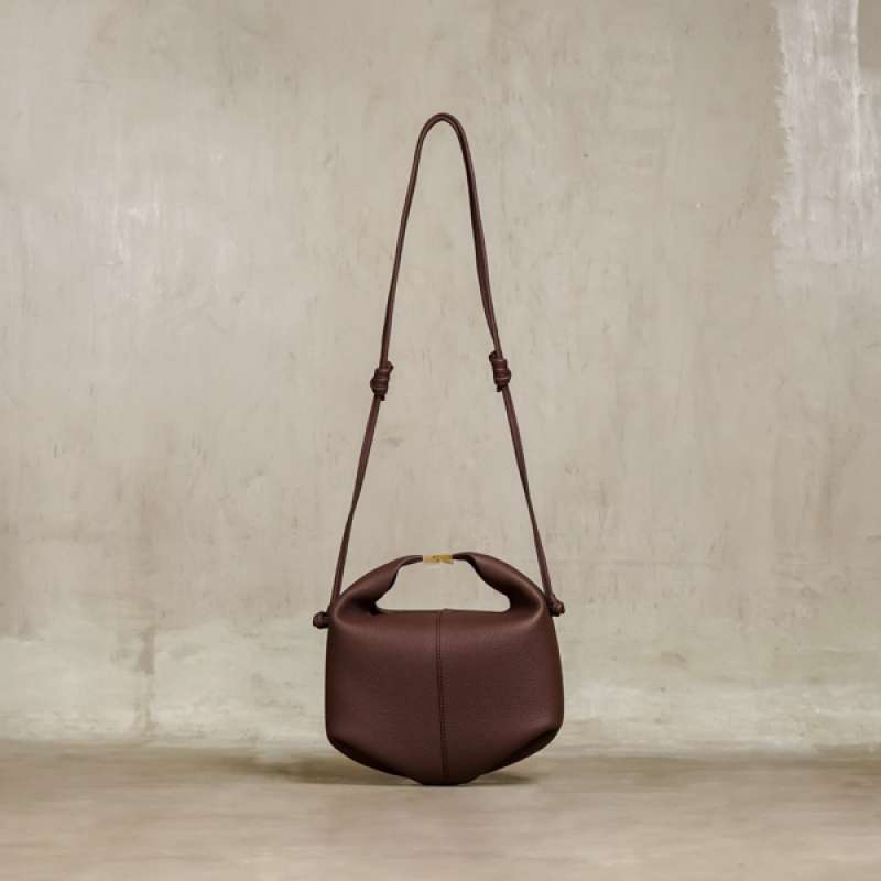 Promo Tas Polene Beri Brown Shoulder Bag - 20x14x6cm 100% Original ...