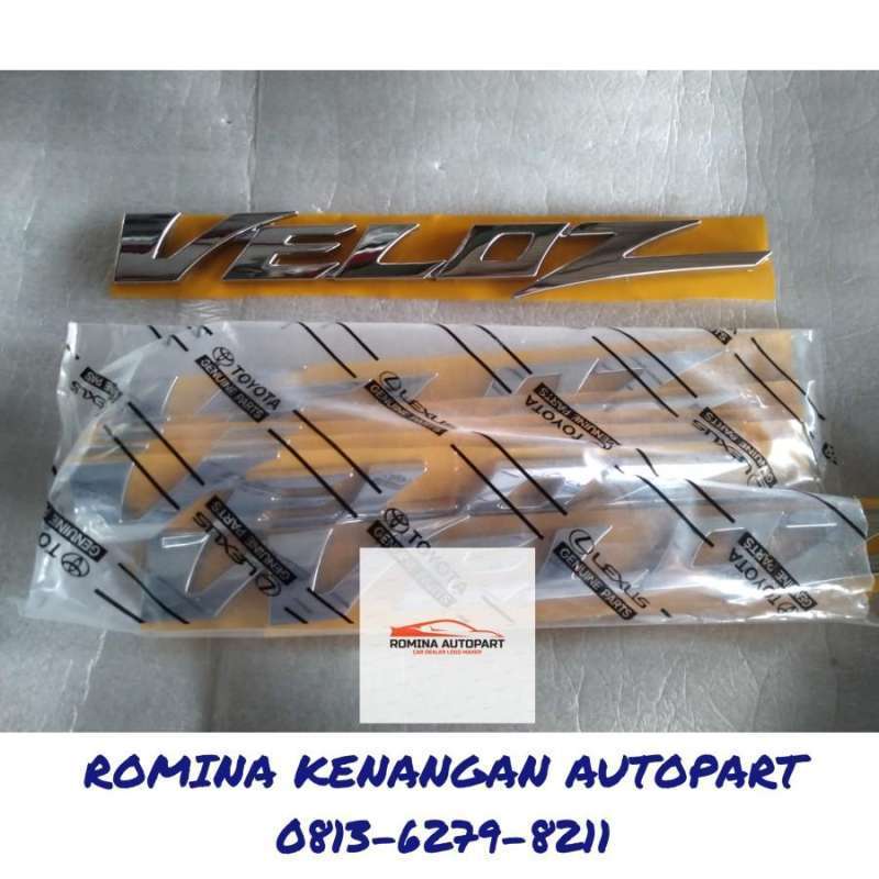 Jual Emblem Logo Tulisan Veloz Toyota Avanza Original Di Seller Romina ...