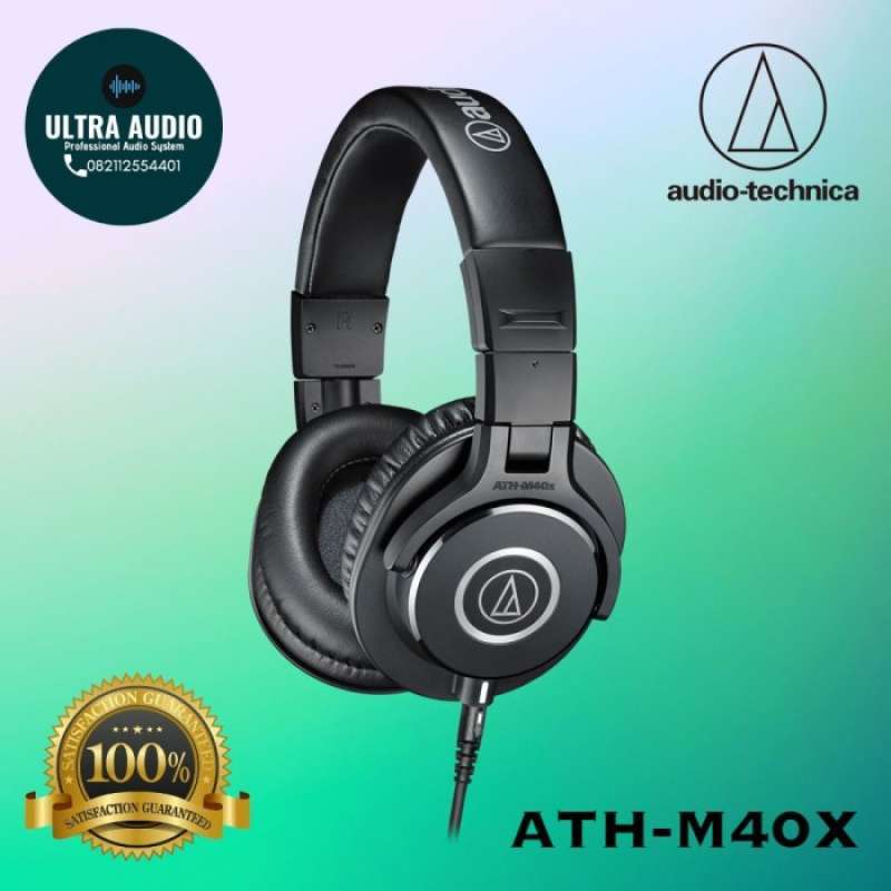 Promo Audio Technica Ath M40-x / Athm40x Headphones Original Diskon 33% ...