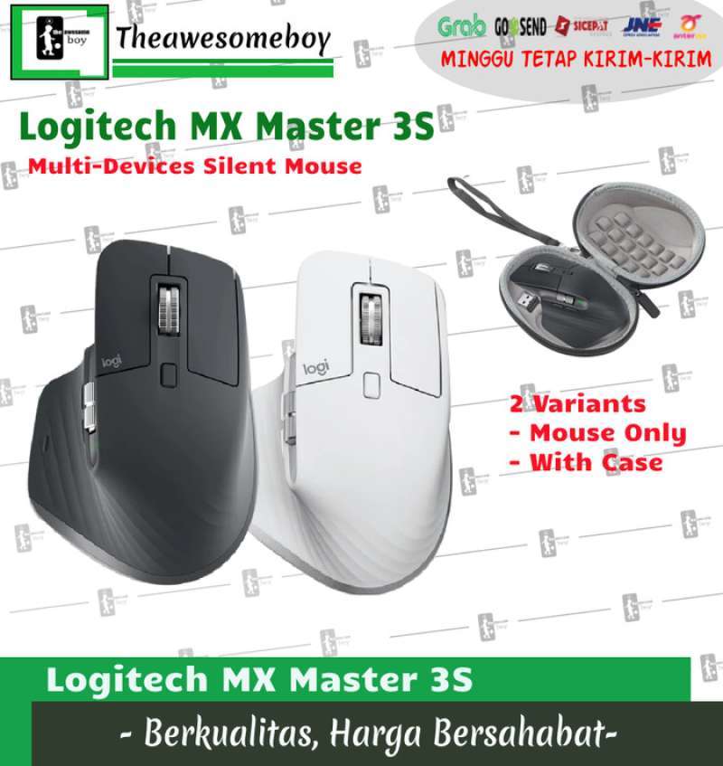 Promo Logitech Mx Master 3s Silent Mouse Wireless Bluetooth Multi ...