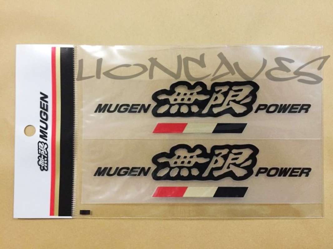 Promo Mugen Power Stiker A (l) Black - Made In Japan New Diskon 24% Di ...
