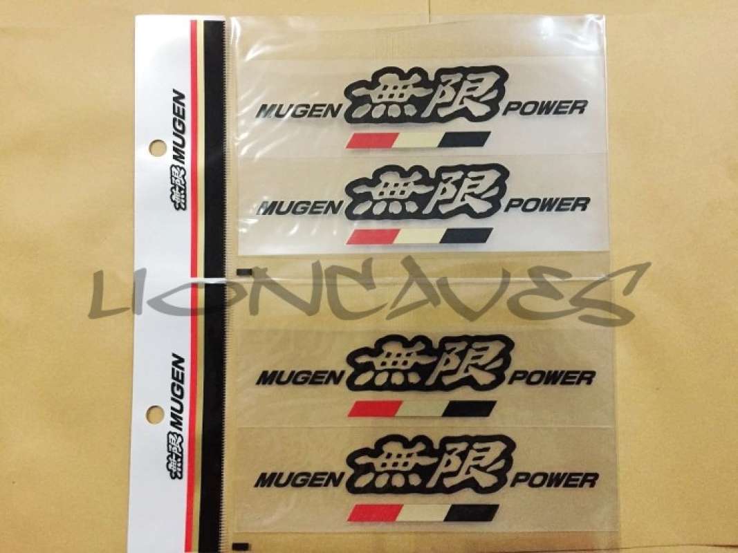Promo Mugen Power Stiker A (l) Black - Made In Japan New Diskon 24% Di ...