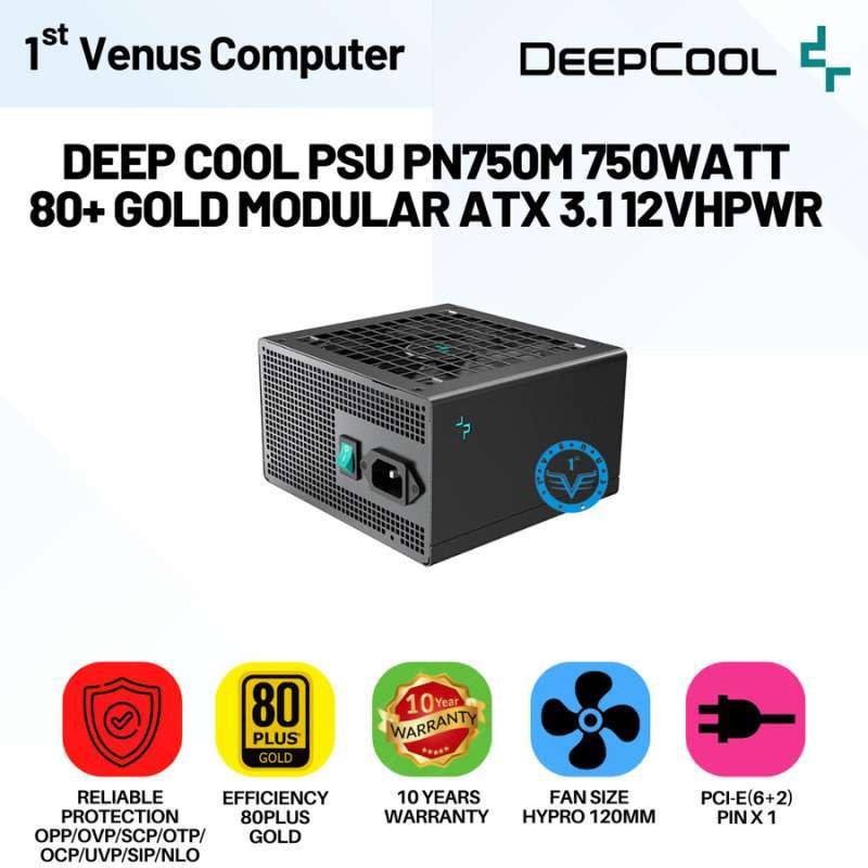 Jual Power Supply Deepcool Pn750m Native Atx3.1 80+gold Full / Psu19 ...
