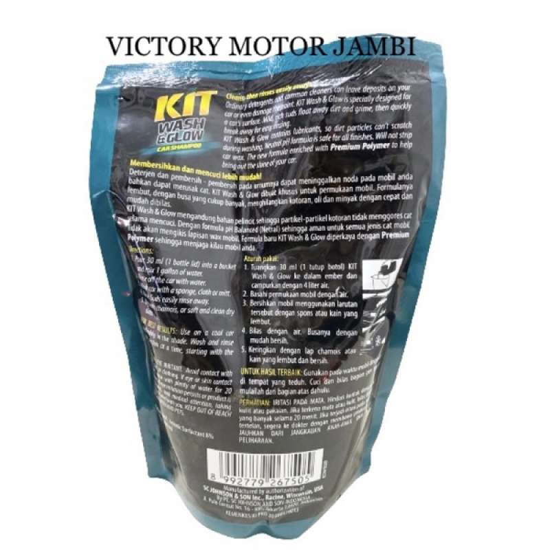 Jual Kit Motor Wash & Glow Car Shampoo 400ml Di Seller Victory Motor ...