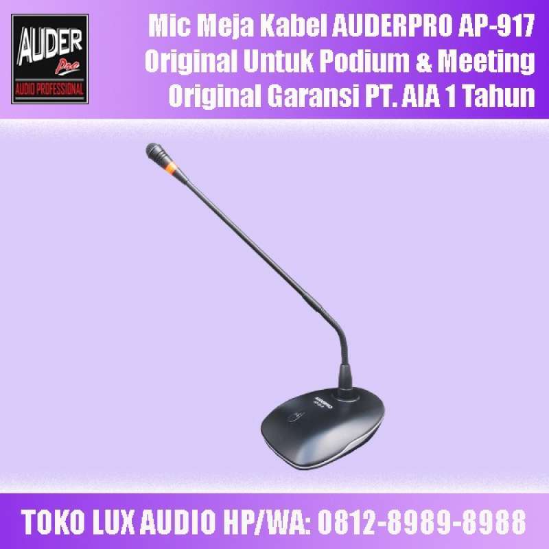 Promo Microphone Podium - Meja Auderpro Ap-917 Bisa Phantom Dan Baterai ...