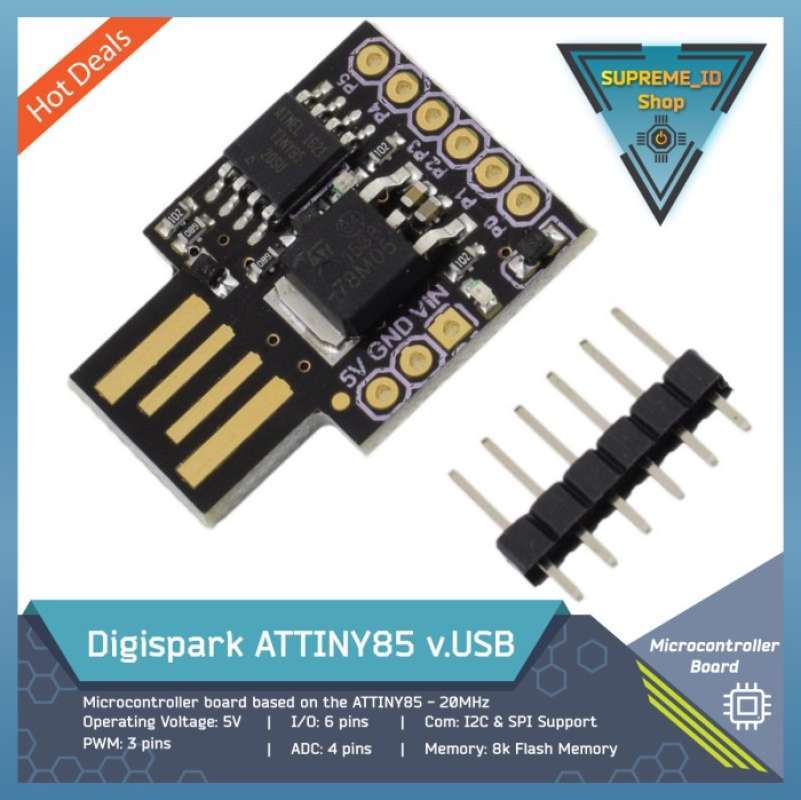 Promo Digispark Attiny85 Usb Dev Breakout Board Diskon 23% Di Seller Pinglan Store - Cengkareng ...