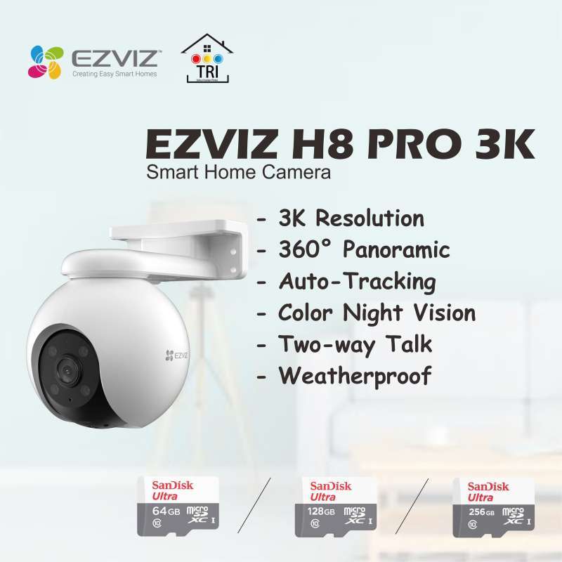 Promo Ezviz H8 Pro 5mp Smart Ip Camera Cctv Outdoor Colornight Vision Pan Tilt Wifi Kamera ...