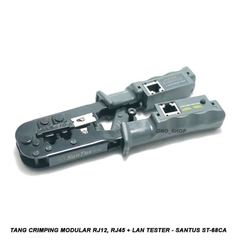 Promo Tang Crimping Modular Rj12, Rj45 + Lan Tester - Santus St-68ca ...