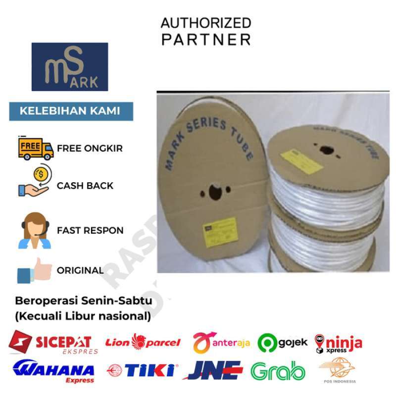 Promo Tube Mark Series 6mm X 200meter Putih/tubing Mark 6mm Diskon 23% ...