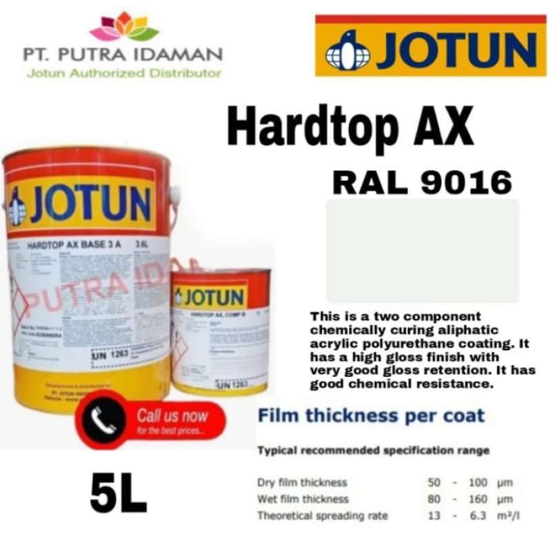 Promo Jotun Cat Kapal / Hardtop Ax 5 Liter / Ral 9016 / Cat Jotun ...